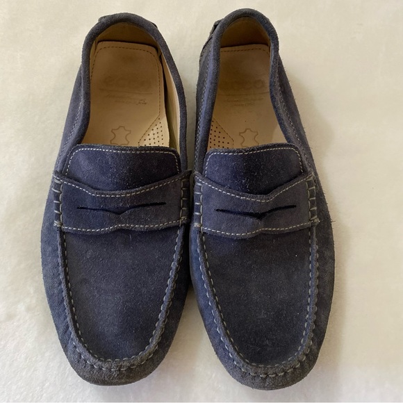 Ecco | Shoes | Ecco Dynamic Moc Blue Men Moccasin Loafers Size 42 ...